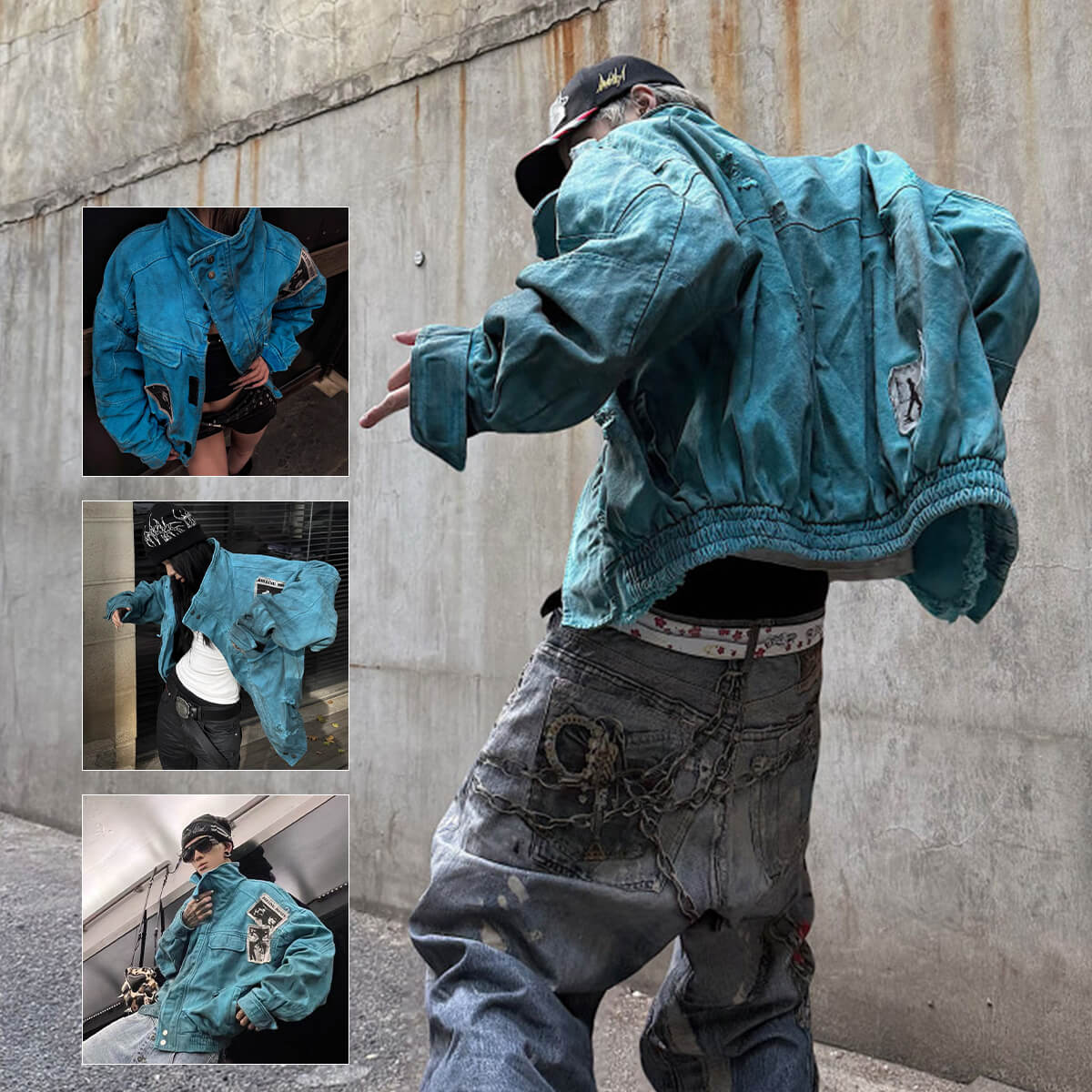 Vintage Tiffany Blue Canvas Jacket Review – Patch-Dyed Streetwear ...